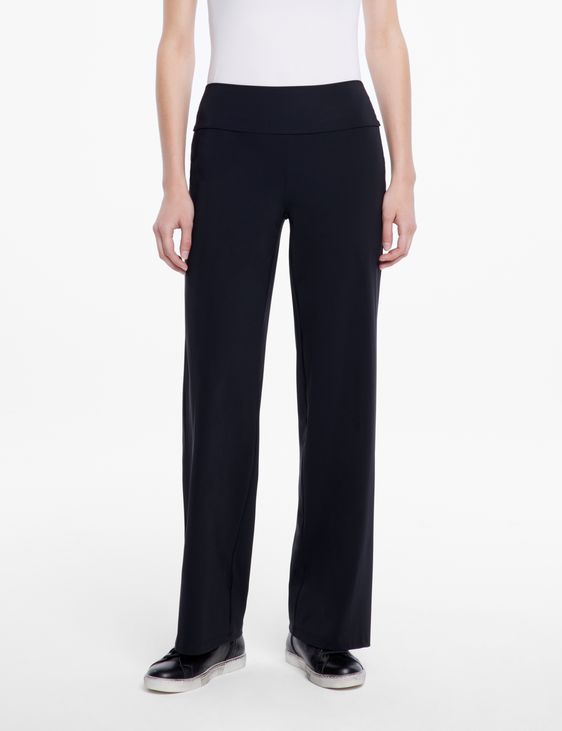Black chloé pants - techno fabric by Sarah Pacini