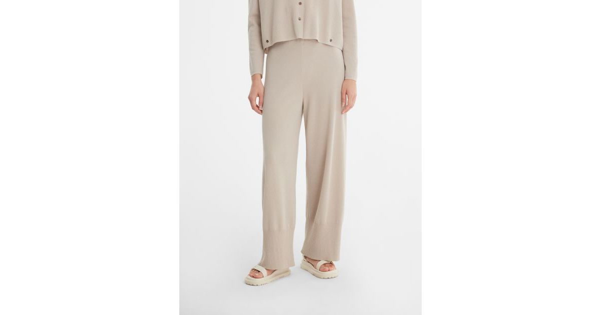 Mastic wide-leg pants - ribbed hem by Sarah Pacini