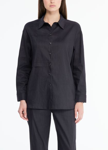 Pantalon détails jeans - jambes larges Sarah Pacini - Bleu